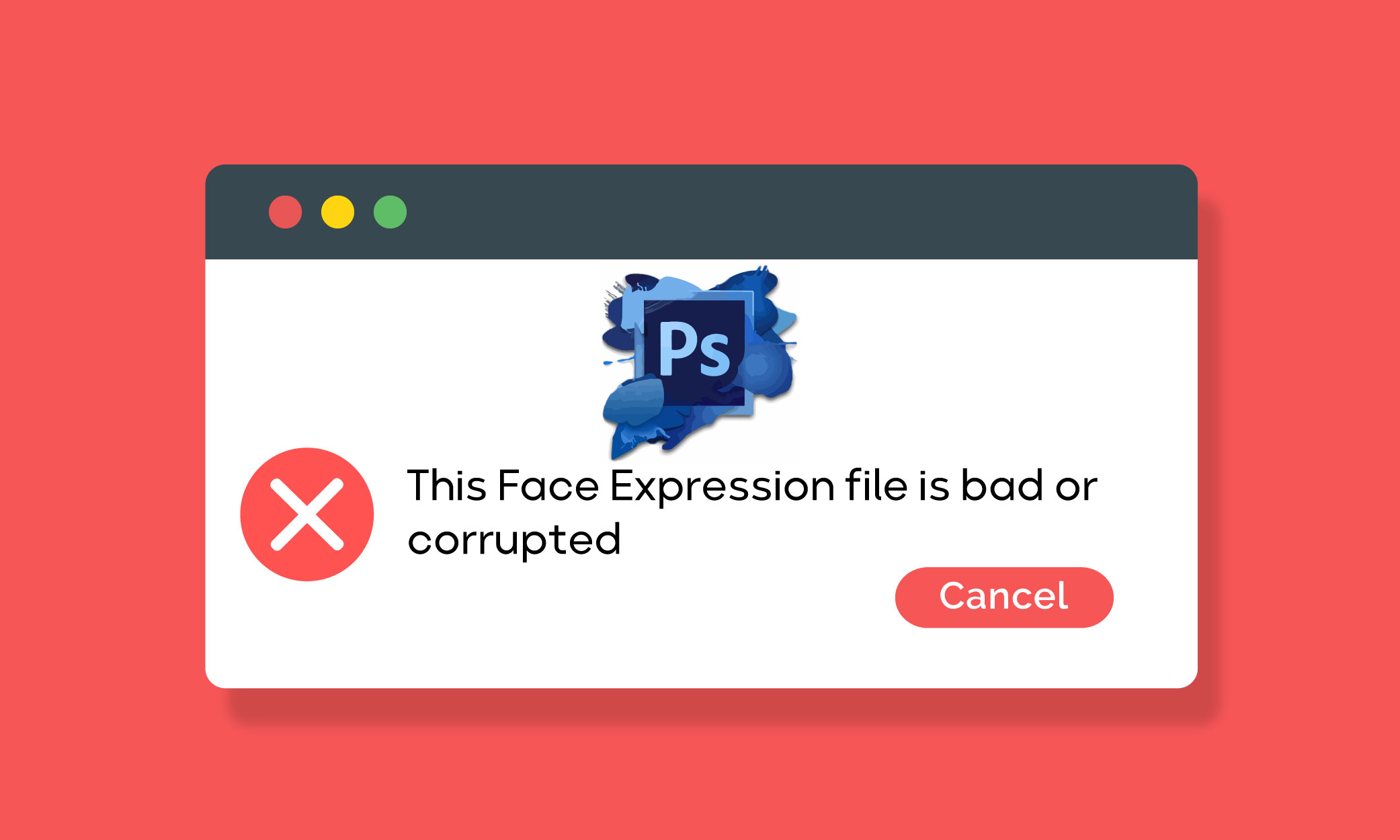 رفع خطا This Face Expression File is bad or corrupted در فتوشاپ - بیت آموز
